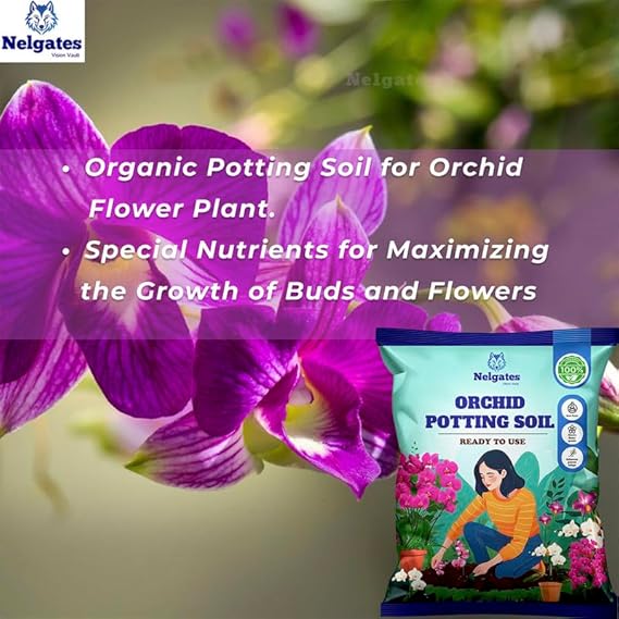 Premium Orchid Potting Soil Mix | Lightweight, Well-Draining Blend for ...
