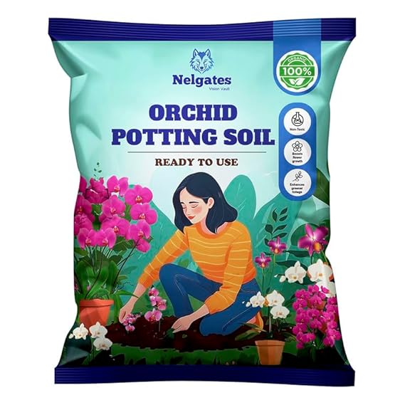 Premium Orchid Potting Soil Mix | Lightweight, Well-Draining Blend for ...